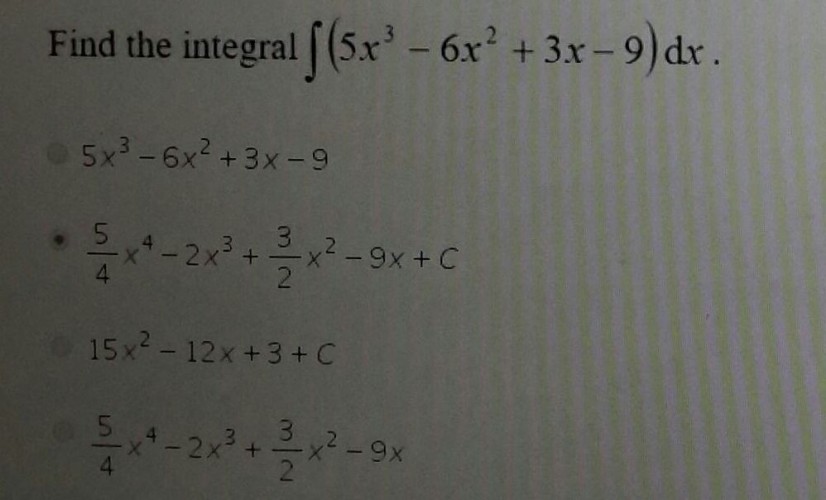 Integration Techniques Quiz – JC-MATH TUITION